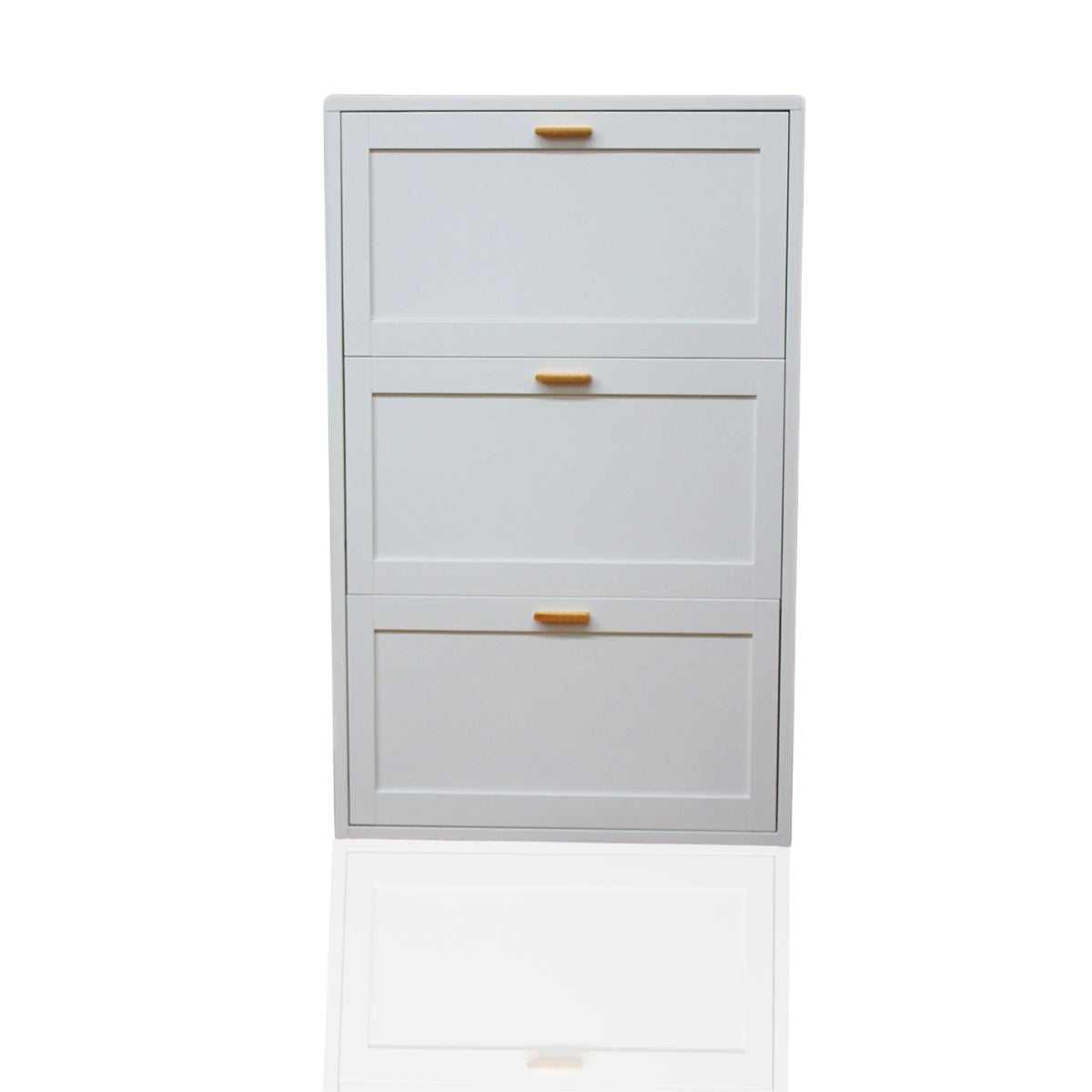 Lonna Steel 3-Layer Flip Drawer Shoe Cabinet White | TSB Living NZ