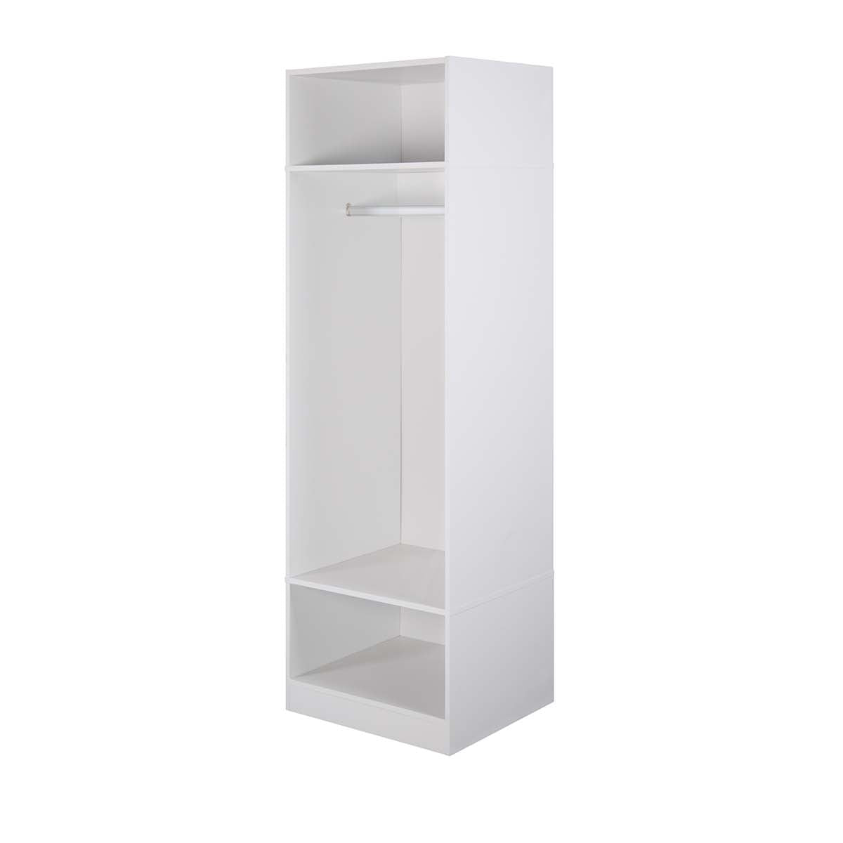 Mattone Open Wardrobe White | 3 Open Shelves Cabinet | TSB Living NZ