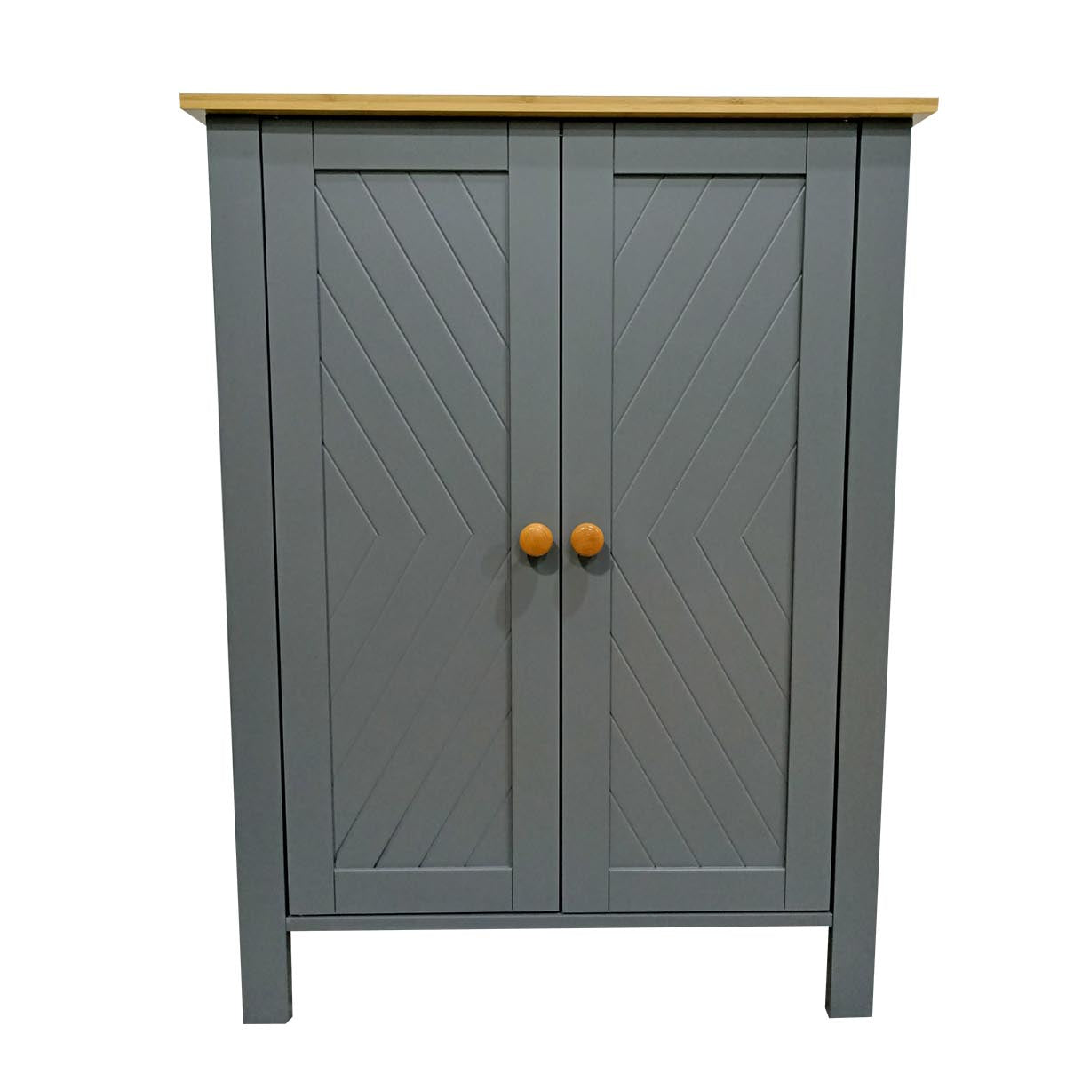 Bathroom/Kitchen Storage Cabinet | Grey 2-Door Cupboard |TSB Living NZ