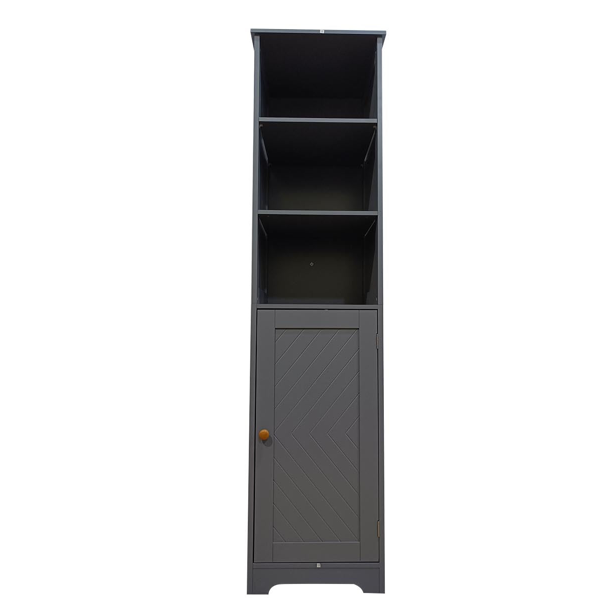Bathroom Tower Cabinet | Grey Storage Cupboard | TSB Living NZ