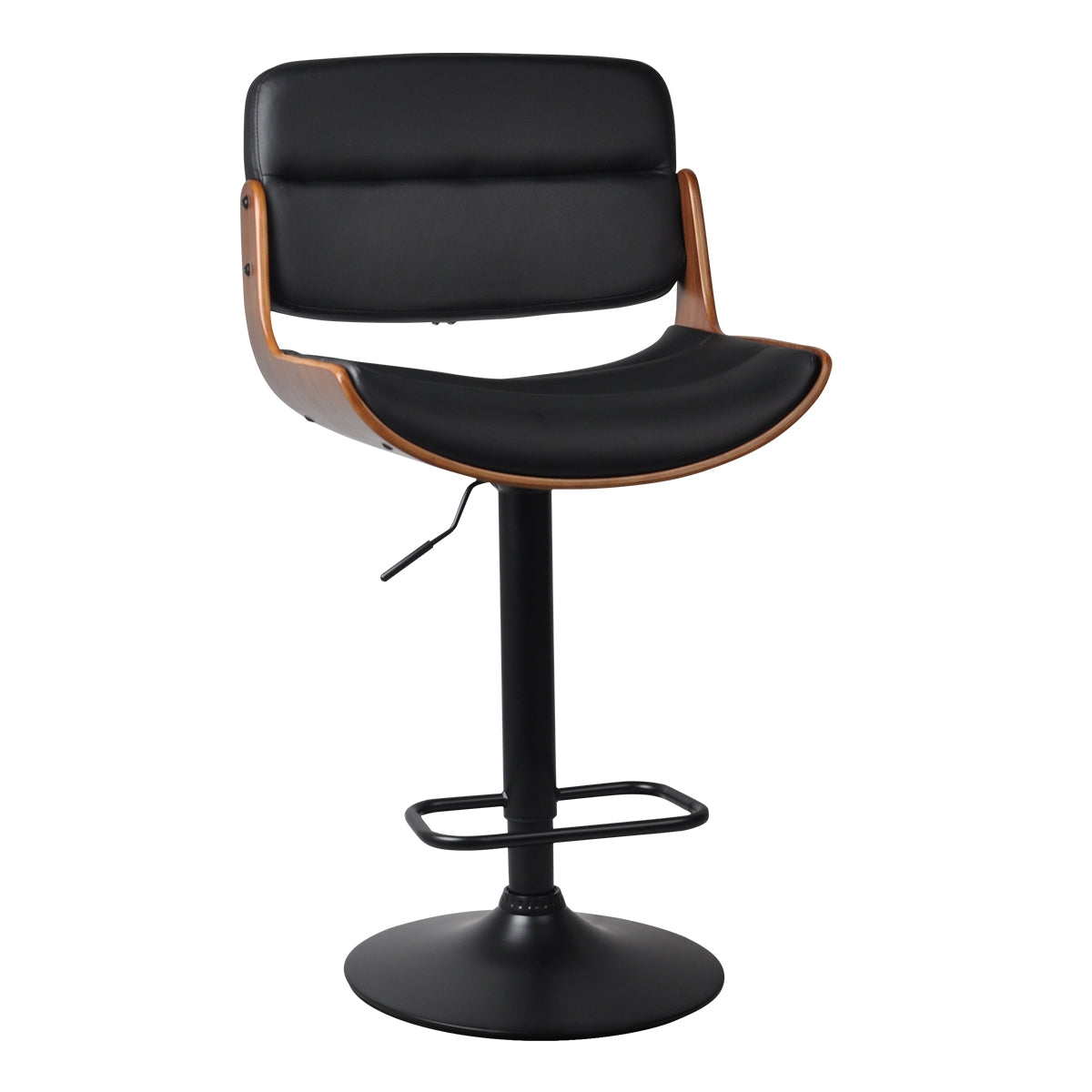 Rocket Black Bar Stool | Modern Swivel Design | TSB Living NZ