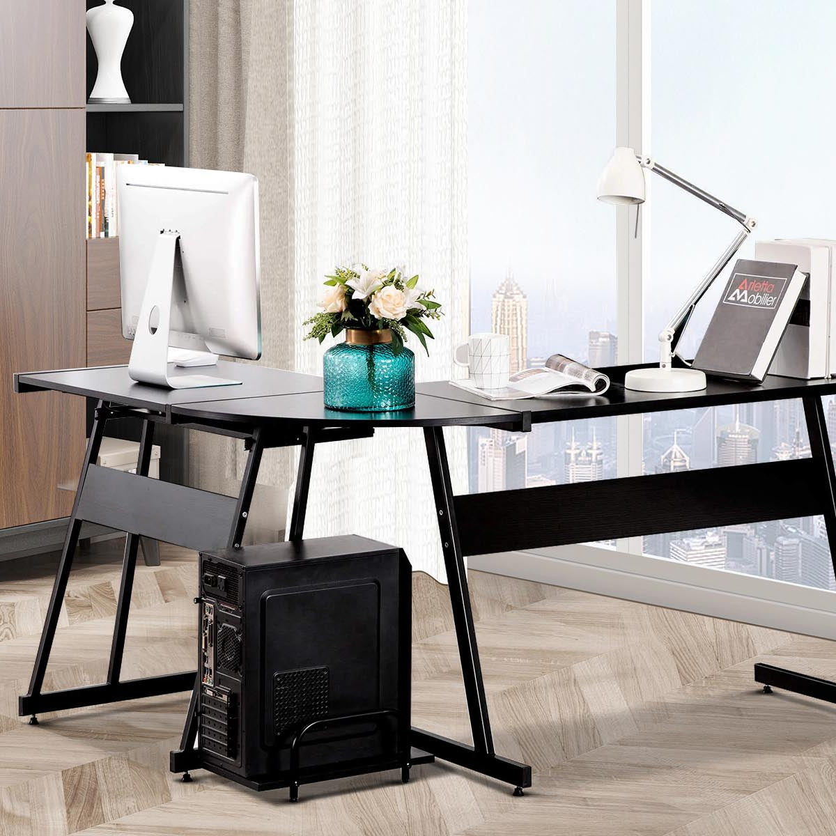 Irina L-Shaped Computer Desk –Afforable Home & Living | TSB Living NZ