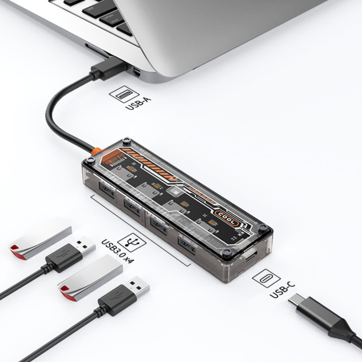 DS BS USB A Adapter Docking Station with 4-Ports – TSB Living