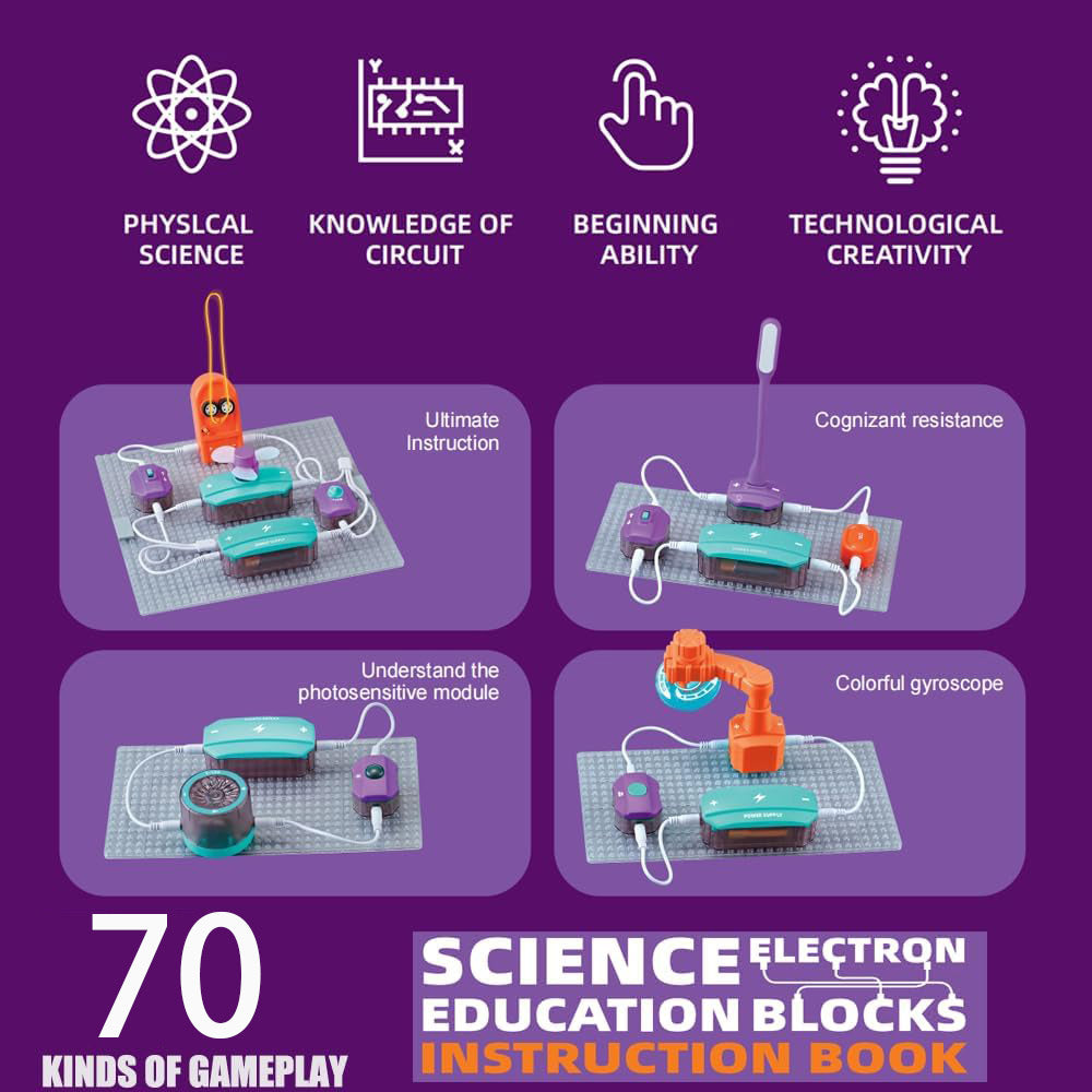 DS BS 34Pcs Science Experiments Circuit Board Kit – TSB Living