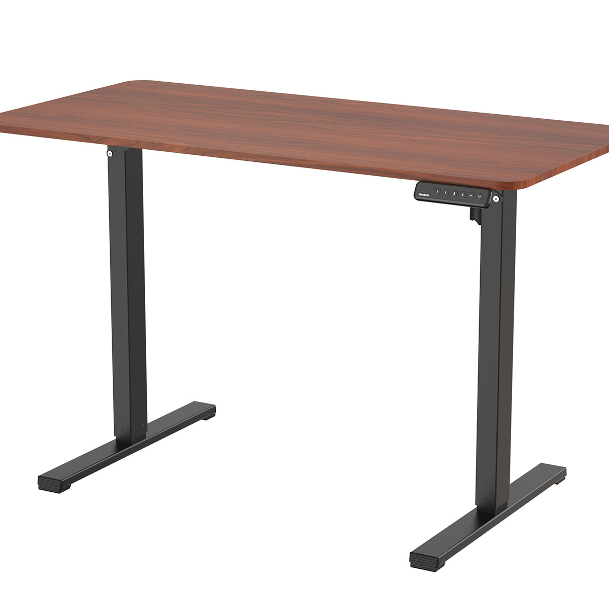 Height Adjustable Desk Set LK walnut Black –Afforable Home & Living ...