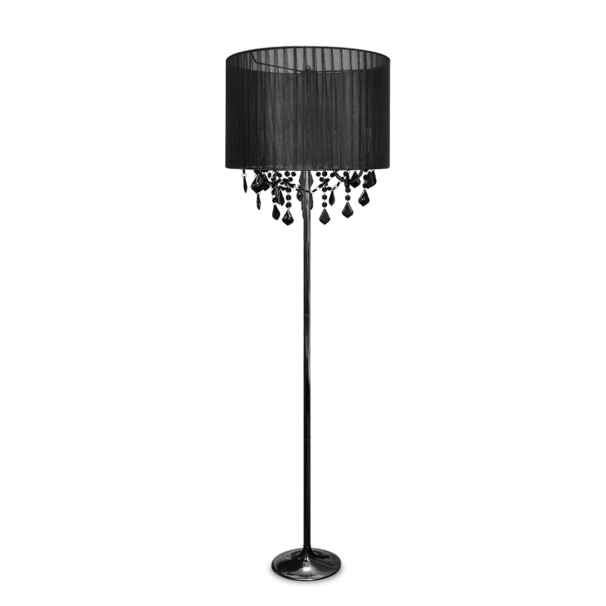 Svart Crystal Floor Lamp –Afforable Home & Living | TSB Living NZ