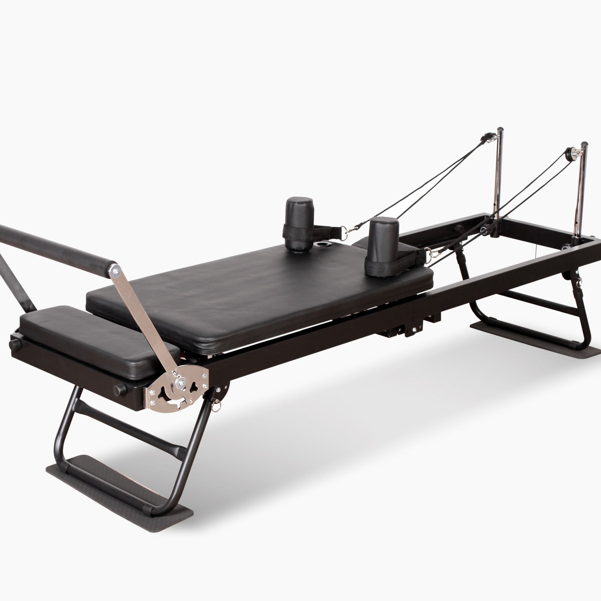 Foldable Pilates Reformer & Headrest Black | Home Gym | TSB Living NZ