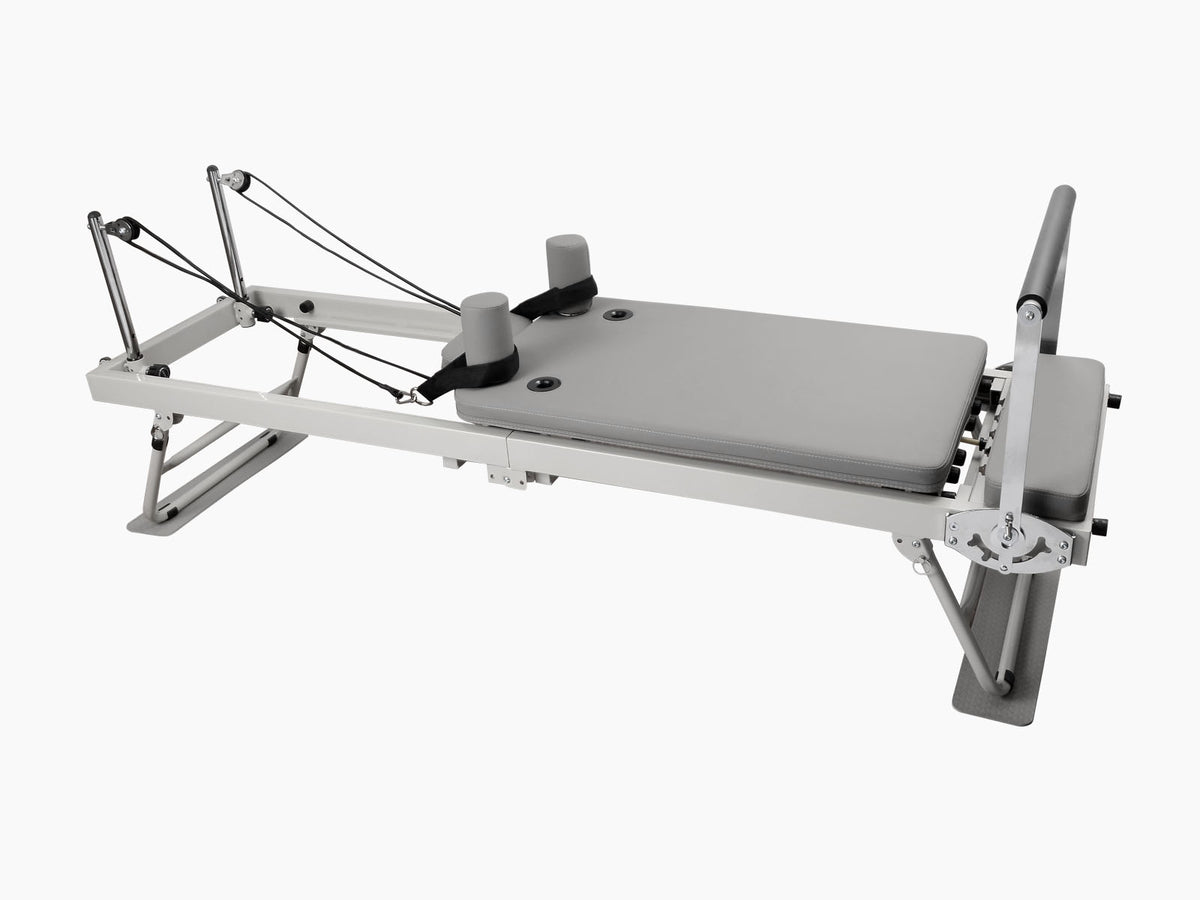 Foldable Pilates Reformer With Headrest White – TSB Living