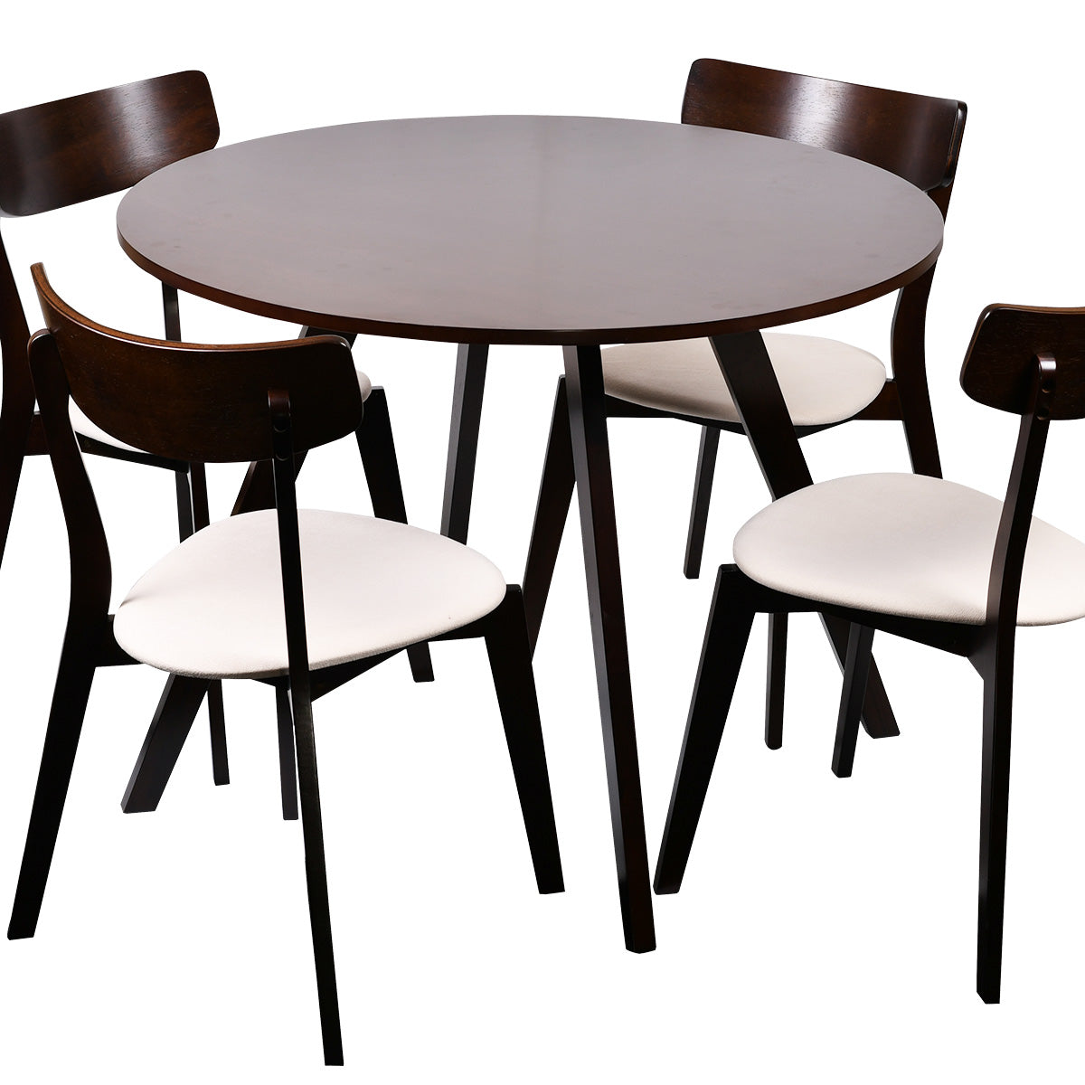Hexa Table + Iora Chairs | 5-Piece Wenge Dining Set | TSB Living NZ