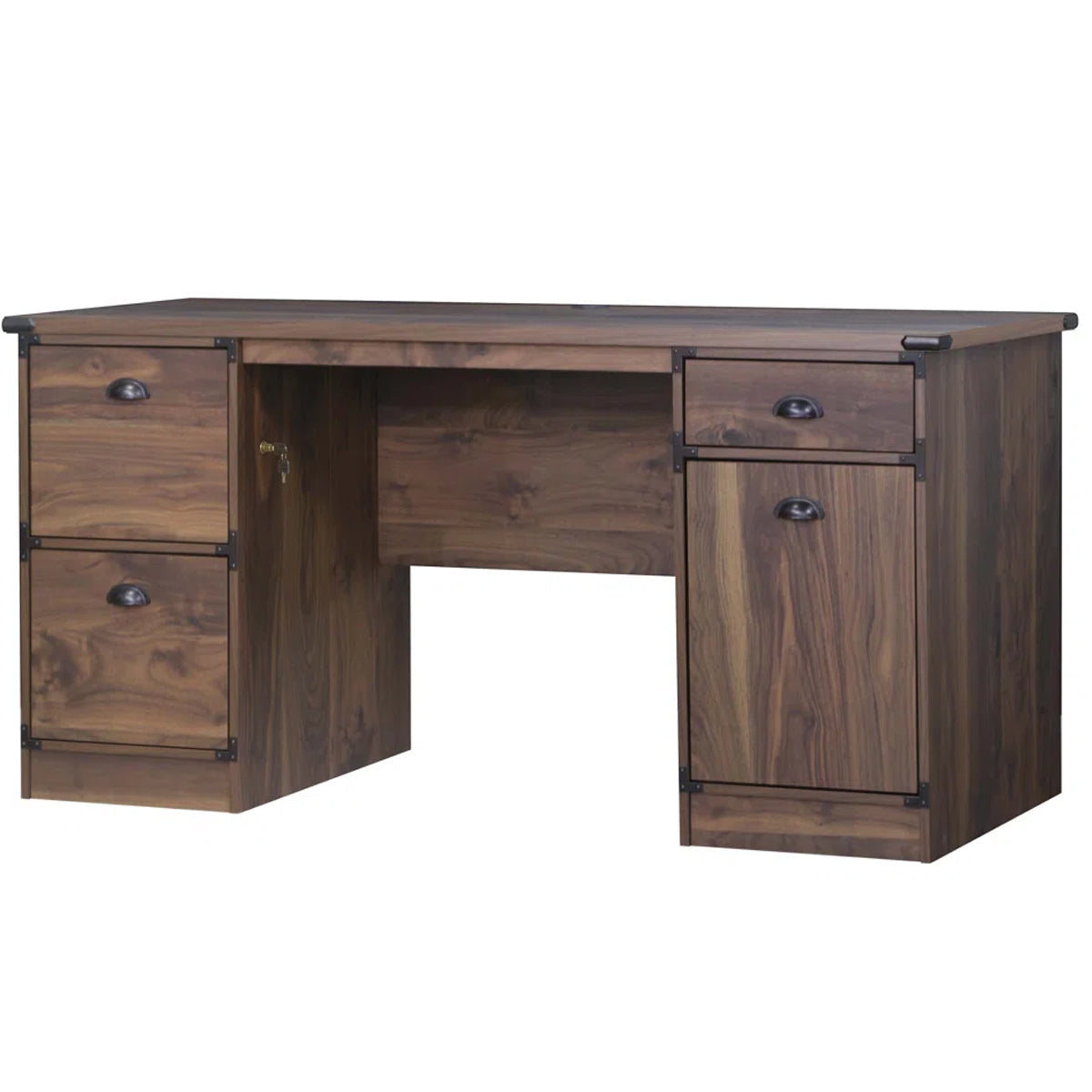 DS Executive Desk Dark Walnut –Afforable Home & Living | TSB Living NZ