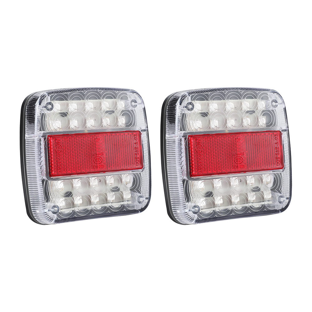 DS NA Pair 26 LED Tail Lights Stop Reverse Indicator 12V Ute Trailer T ...