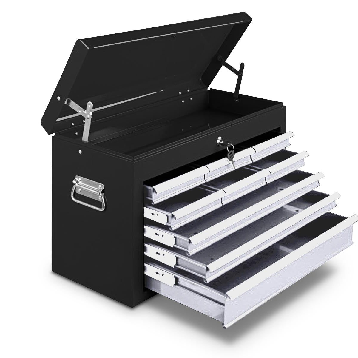 9-Drawer Tool Cabinet - Black+Grey | Workshop Storage | TSB Living NZ