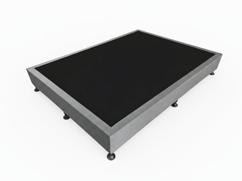Enkel Queen Bed Base | Wooden Slats & Linen Cover | TSB Living NZ