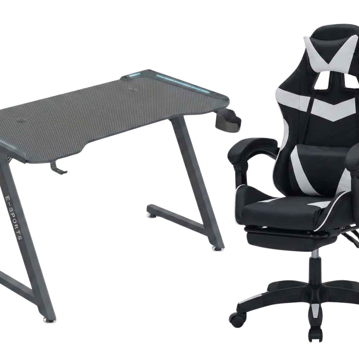 Gaming Table KZ-1 120cm with Wireless Charger and Mouse Pad & Faron Ga ...