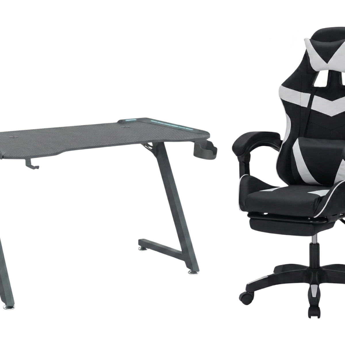 Gaming Table KZ-1 120cm with Wireless Charger and Mouse Pad & Nicola G ...
