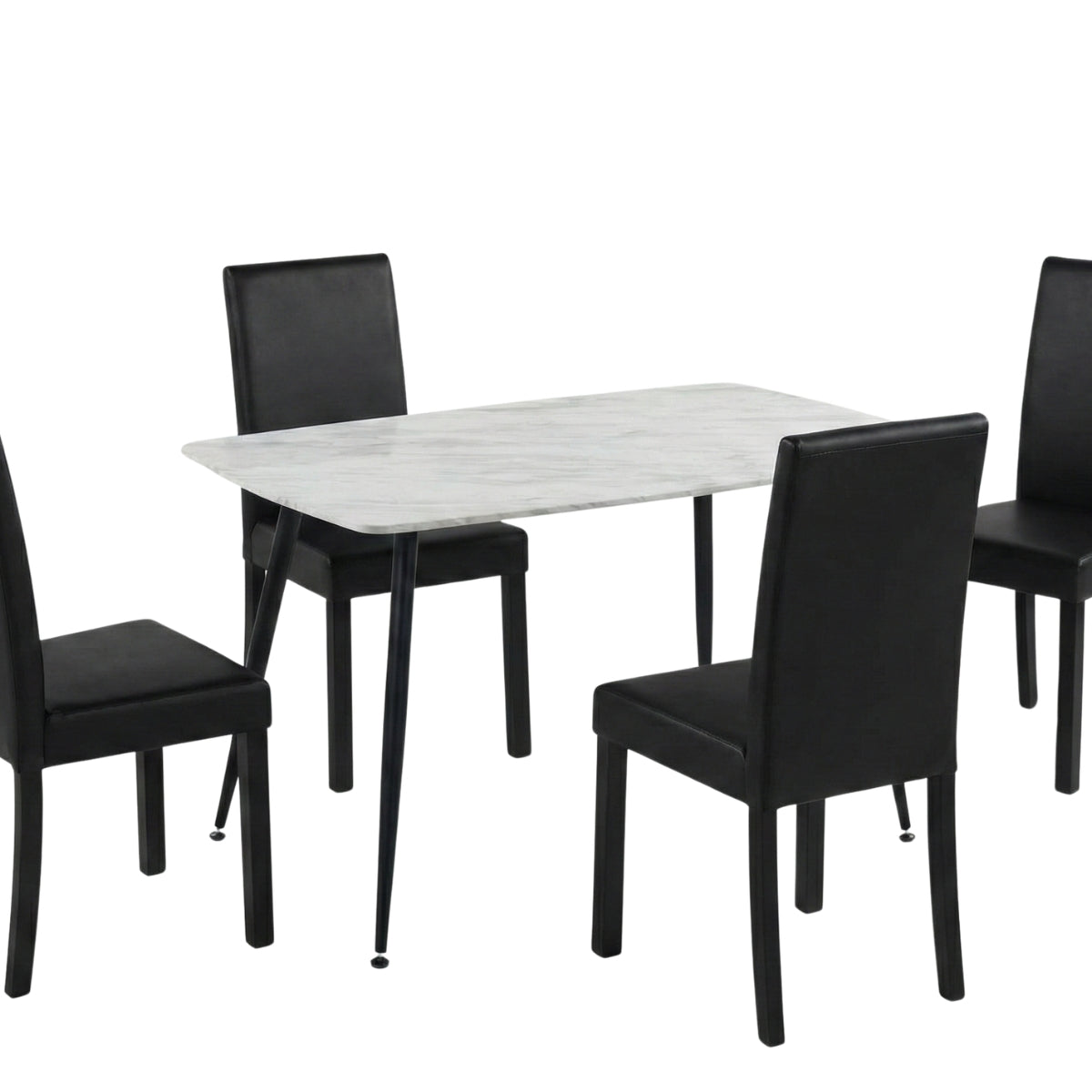 Fernando Dining Table with MDF Top - 120 cm & Yvette PU Dining Chair B ...