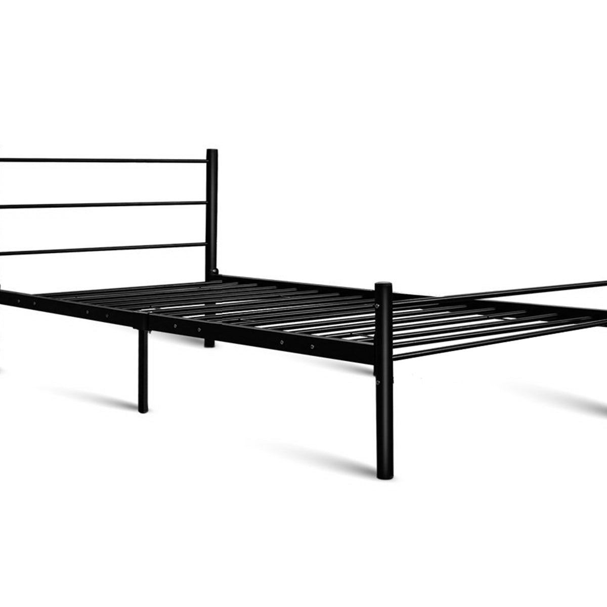 Sol King Single Bed Frame | Black Metal Bed Frame | TSB Living NZ